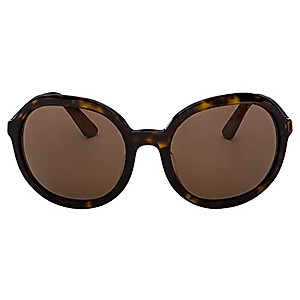 Prada PR09VSF 2AU8C1 Tortoise PR09VSF Oval Sunglasses Lens Category 3 Size 58mm