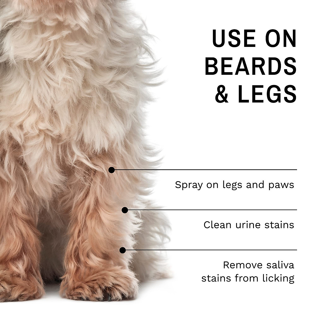 Eye Envy Beard Stain Remover Spray for Dogs/Cats|100% Natural and Safe|Lift Stains from Drooling, Saliva, Food, Runoff from Tearing|Treats The Cause of staining|Removes Odors|Keeps Beard Clean, 4oz