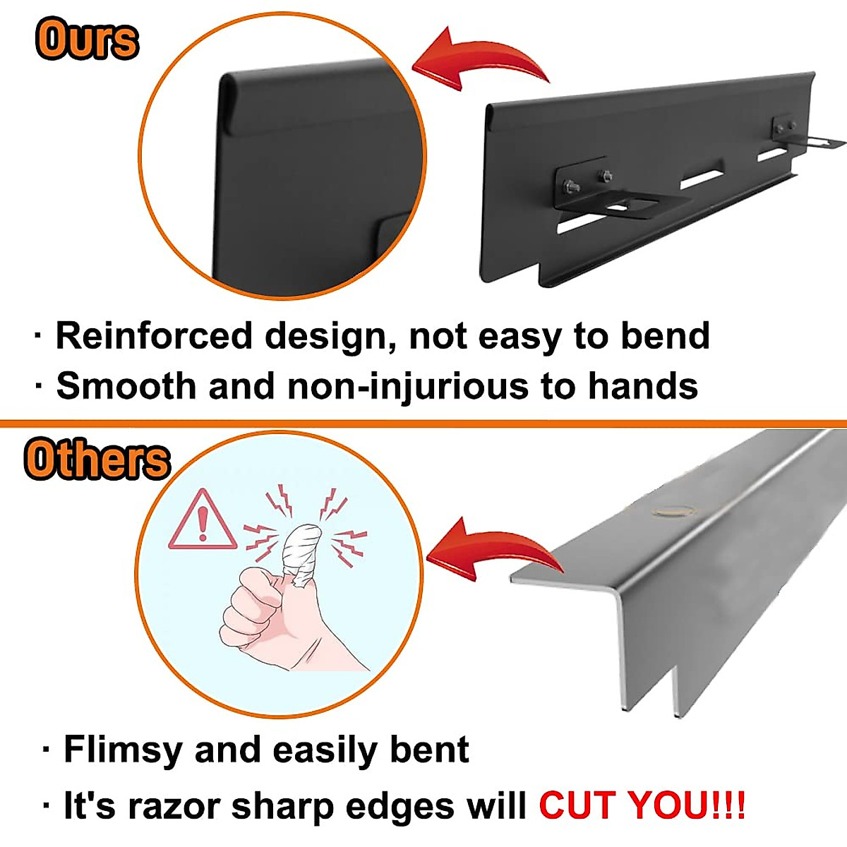 AOKEMAi Wind Guard for Blackstone 28 Inch Griddle, Blackstone Griddle Accessories, Blackstone Griddle Cover, Set of 4 Wind Guard Waterproof Grill Accessories, Black (Fit for 28” Griddle)