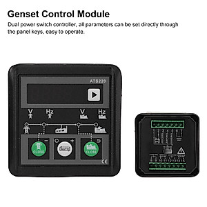 Outdoor Generator Controller Automatic Switch Module Dual Power Switch Controller with LED Display ATS220 AC30‑300V