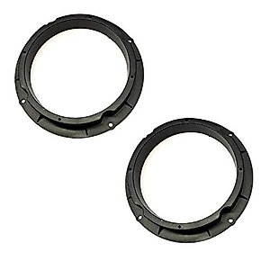 ASC Audio 6.5" 6.75" Car Stereo Door Speaker Install Bracket Mount Plates for Aftermarket Speaker Made for Some Hyundai + Kia - Compatible Listed Below