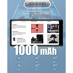 AGPTEK 40GB MP3 Player with Bluetooth and WiFi, 4" Full Touch Screen MP4 Player with Spotify, Android Online Music Player with Speaker, FM Radio, Expandable Up to 32GB