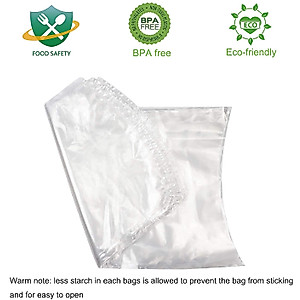 Poultry Shrink Bags 13"x18" 50Pack Clear Poultry Heat Shrink Wrap BPA Free Freezer with 50 Zip Ties,50PCS Freezer Labels and a Silicone Straw for Chickens,Rabbits