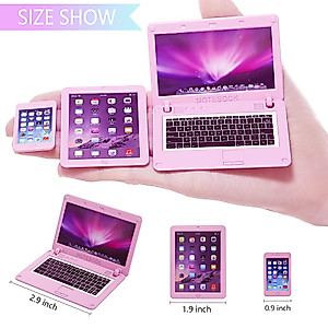 Windolls 18 Inch Doll Suitcase Travel Luggage Play Accessories - 18" Doll Clothes Accessories Travel Carrier Storage Set, Include Case, Doll Clothes, Hat, Sunglasses, Camera, Pillow, Toy Pet, etc