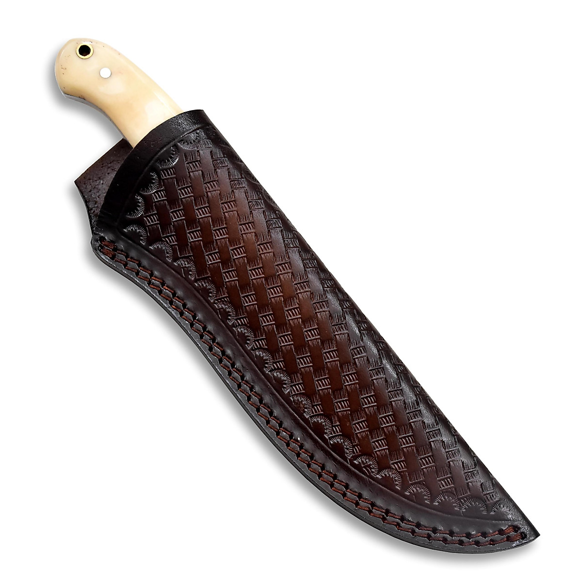 Custom Leather Sheath Tooled Leather Sheath/Hunting Knife Sheath Universal Leather Knife Sheath Sheath Fit up to 8.0" Blade 100% Real Laether/Hercules Knives