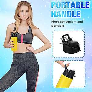 Sunnyray 16 Pcs Aluminum Water Bottle Bulk Multicolor Reusable Sports Bottle with Snap Lids Multipack Vacuum Water Flask for Travel Camping, Picnics, Gym, Hiking, Cycling, Fishing (20 Oz)