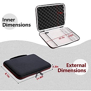LTGEM Tablet Case for Wacom Intuos Small/Small Bluetooth Graphics Drawing Tablet fits Model # CTL4100 or XPPen Graphics Tablet fits Model # StarG640