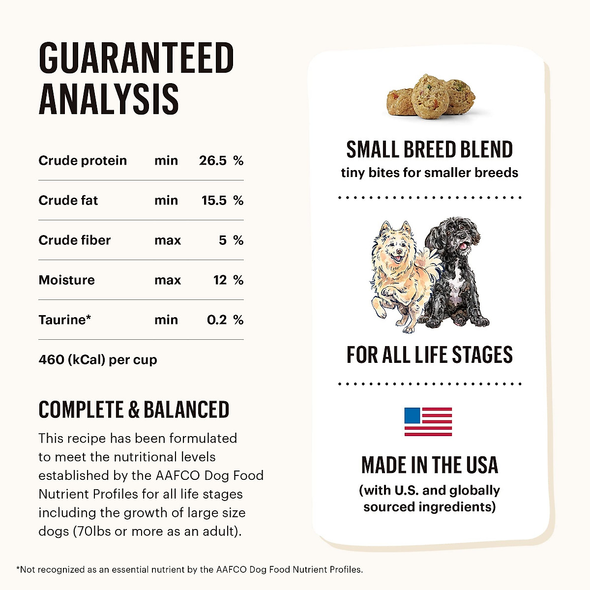 The Honest Kitchen Whole Food Clusters Small Breed Grain Free Chicken Dry Dog Food, 4 lb Bag