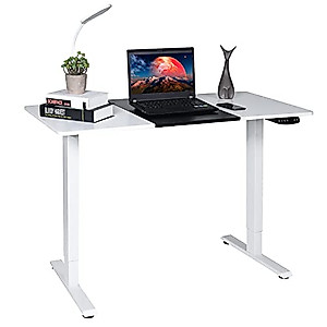 Frassie Dual Motor 48'' Electric Standing Desk Adjustable Height Table Sit Stand Computer Desk for Home Office
