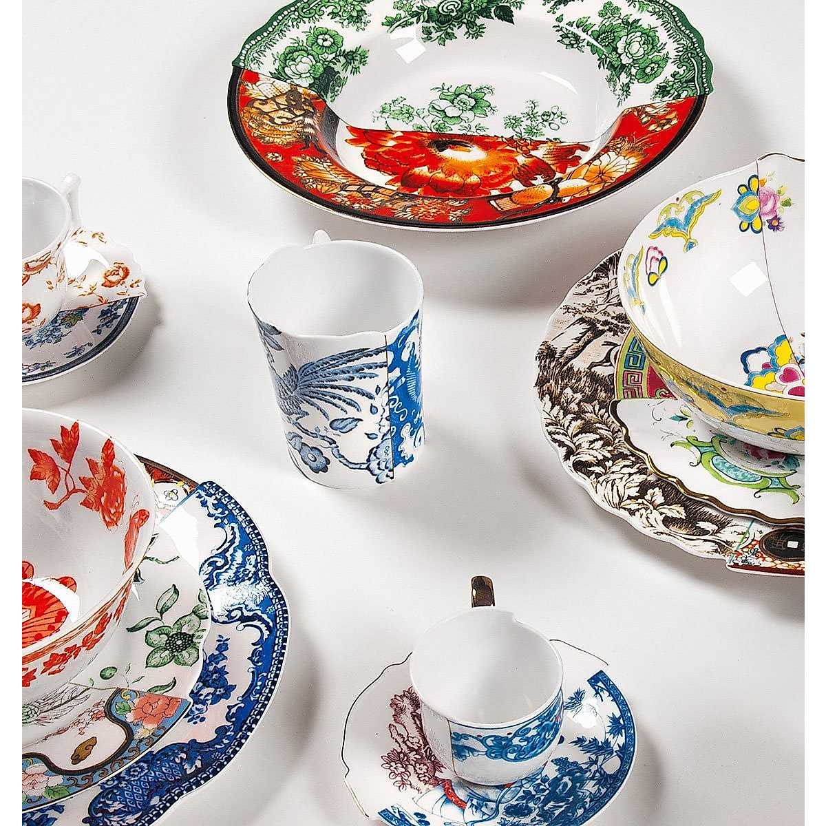 SELETTI Hybrid IRENE 126196 Rice Bowl, Multicolor, W 4.1 x D 4.1 x H 2.3 inches (10.5 x 10.5 x 5.8 cm), Kitchen, Dining Table, Tableware, Stylish, Cute, Overseas Style, Western Style