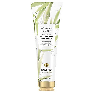 Pantene Nutrient Blends Hair Volume Multiplier Silicone Free Bamboo Conditioner For Fine, Thin Hair, 8.0 Fl oz, 6.257 Fl oz