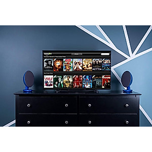 KEF EGG Versatile Desktop Speaker System - Frosted Blue (Pair)