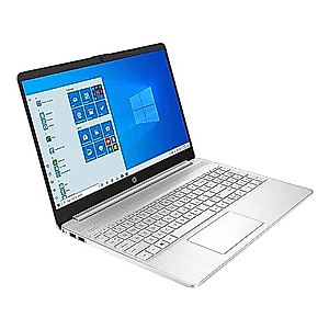 HP 2022 15.6" FHD Laptop, AMD Ryzen 5-5500U Processor, 32GB RAM, 1TB PCIe SSD, AMD Radeon Graphics, HD Webcam, Wi-fi, Bluetooth, Win 11, Silver, 32GB SnowBell USB Card
