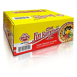 [OTTOGI] Jin Ramen, Spicy Flavor - Korean Instant Ramen Noodle, Best Tasting Soup Traditional Instant Ramen (120g) -18 Pack
