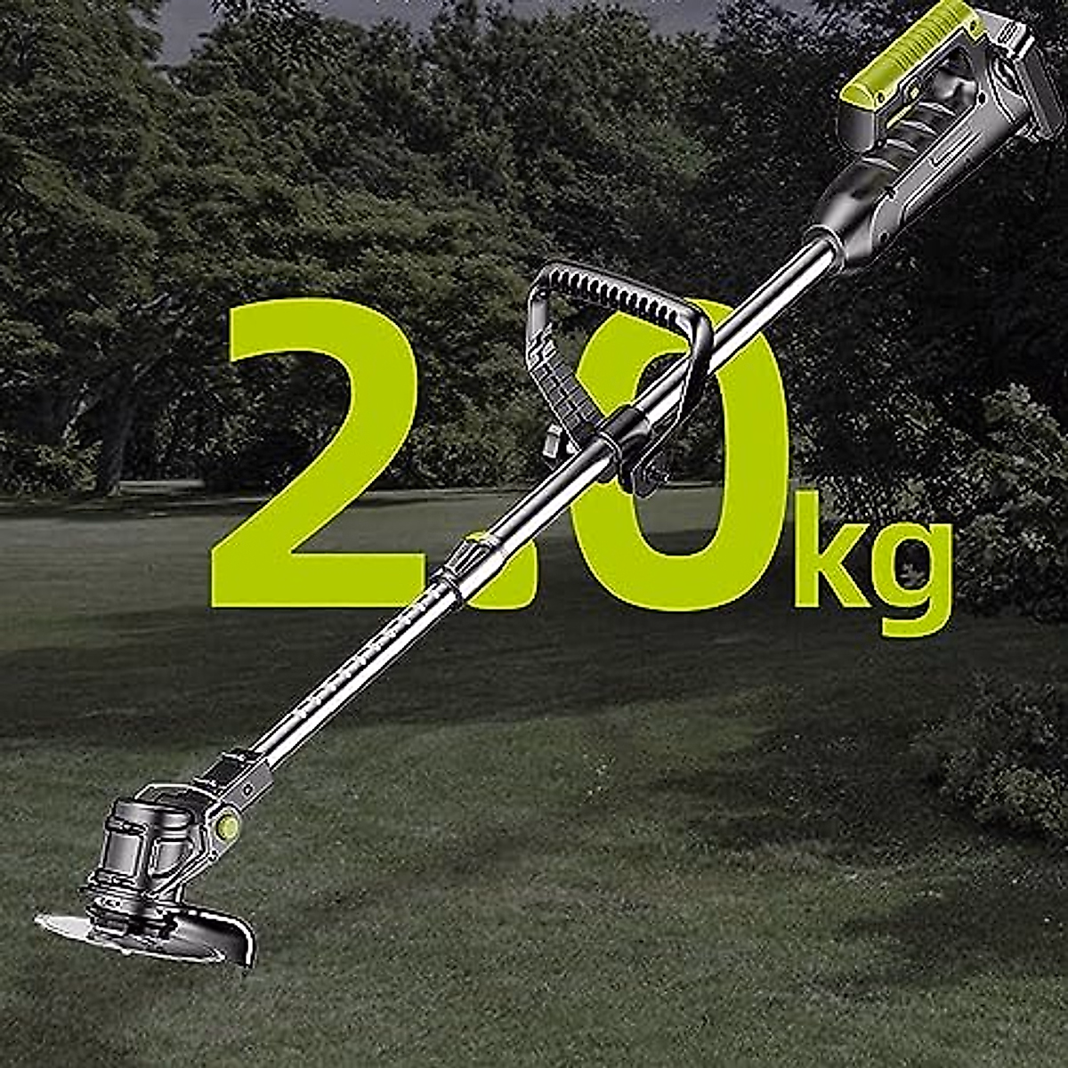 Robotic Lawnmower Lawn Mower Electric Grass Trimmer 58TV Lithium-Ion Cordless Weed Brush Cutter Kit Pruning Cutter Garden Tools with Replace Blade