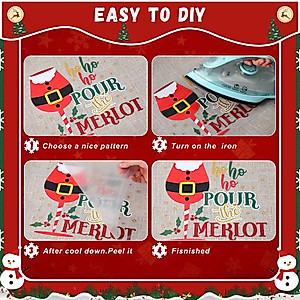 Colarr 60 Pcs Fall Iron on Transfer Shirts Halloween Thanksgiving Heat Transfer Vinyl Patches Stickers Christmas Iron on Decals Iron on Appliques for Clothing Hat Backpack DIY Craft Supply