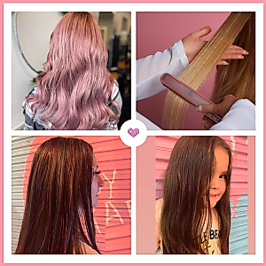 Hair Tinsel Kit, Fairy Tinsel Hair Extensions With Tool 2760 Strands 12 Colors Holographic Hair Tinsel Heat Resistant Sparkling Hair Glitter for Christmas New Year Party (48 Inch)