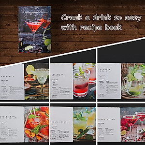 Simrzikr Bartending kit|Cocktail Shaker Set with Stand, Martini Mixer, Margarita kit, Bar Drink Mixer Set, All-in-one Bar Tools for Drinking Mixing, Mixology and Craft Bartender Kit for Home and bar