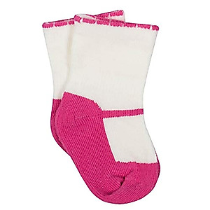 Gerber Unisex Baby Girls 8-Pair Wiggle-Proof Sock, Multicolor, 0-6 Months