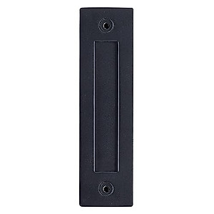 Wright Products Interior Pull and Flush Handle Set for Barn Doors, Matte Black
