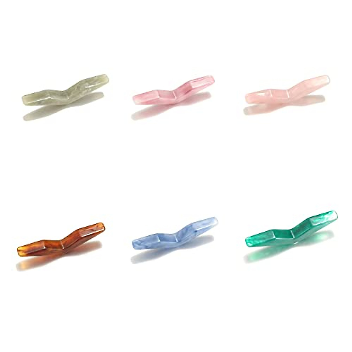 DULRLLY 6 Pieces Book Page Holder, Resin Thumb Savers for Reading, Light Weight Book Opener Tool Bookmarks Book Reading Accessories for Teachers Book Lovers