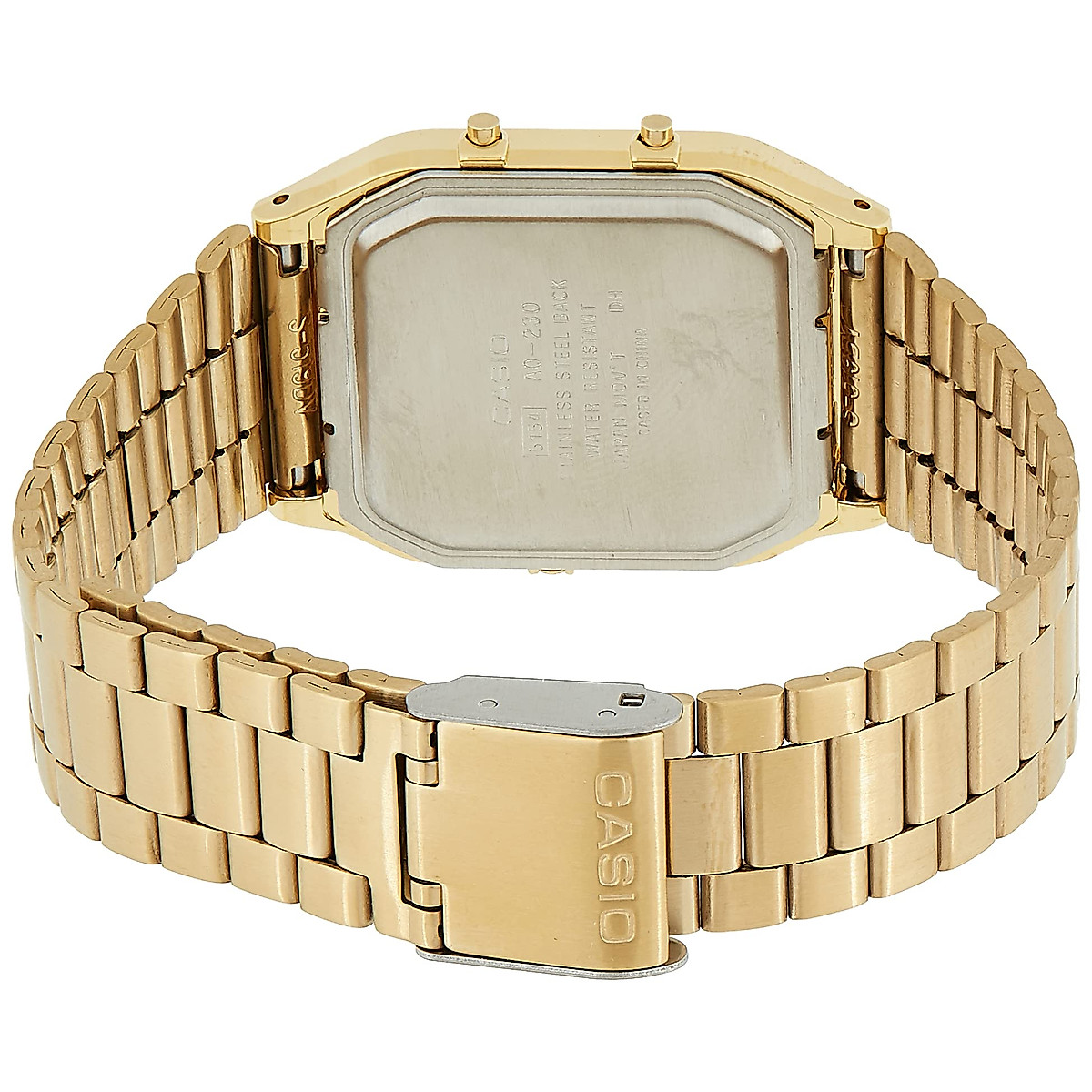 Casio Men's AQ-230GA-9D Gold Analog & Digital with Index Watch