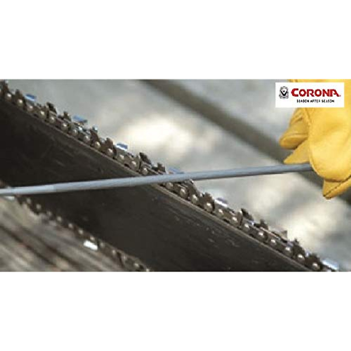 Corona CF4050732SC0CD Round Chainsaw Smooth Cut File Carded, 8-Inch by 7/32-Inch