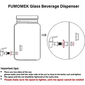 2 Pack Drink Dispenser Beverage Dispenser with Spigot Each 1 Gallon Glass Drink Dispensers for Parties Lemonade Sangria Dispenser Mason Jar Drink Dispensers with Chalkboards