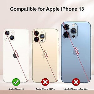 Bizzib for iPhone 13 Case Leather Wallet with Card Holder[ RFID Blocking] 360 Full Shockproof Protection Magnetic Closure Phone Cover with Card Slots and Wrist Strap for Apple iPhone 13 6.1in-Brown