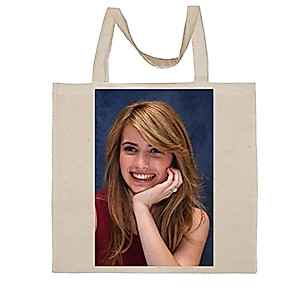 FC Carino Emma Roberts - A Nice Graphic Cotton Canvas Tote Bag FCA #FCAG606347