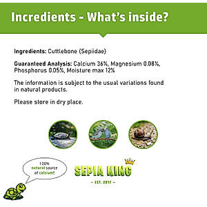 Sepia King - Extra Large - 100% Natural Calcium Supplement - Premium Cuttlebone perfect for Birds, Tortoises, Snails, Reptiles - Pack of 3