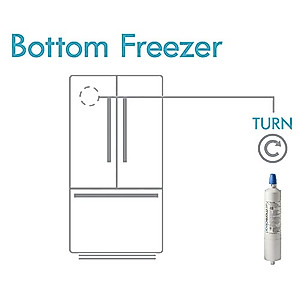 Kenmore 9990 Refrigerator Water Filter, 1 Count (Pack of 1), White