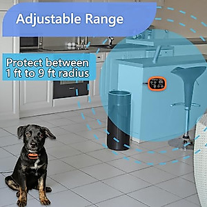 UltraCrab Indoor Pet Barrier for Dogs,Wireless Indoor Electric Fence,Pet Gate, Keeps Areas Off Limits,Dog Home Proofing, Waterproof/Rechargeable/Beep/Static Training Collar,Orange Kit
