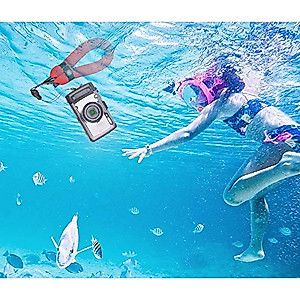 JJC Waterproof Camera Floating Wrist Strap for Olympus Tough TG-6 TG-5 TG-4 TG-3 Fujifilm FinePix XP140 XP130 XP120 Nikon Coolpix W300 W150 Gopro Hero 9 8-Red