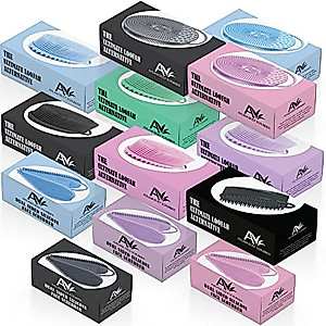 Avilana Exfoliating Silicone Body Scrubber Easy to Clean, Lathers Well, Long Lasting, And More Hygienic Than Traditional Loofah (Gray)