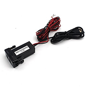Car USB Power Socket with Audio Port for Toyota VIGO, AWADUO USB Car Power Port Socket Adapter with Audio USB Socket for HTC/BlackBerry/Samsung/Huawei, or Other USB Devices