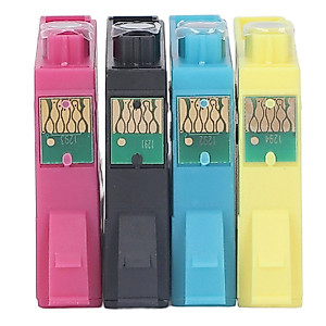 Printer Ink Cartridge Set, Printer Ink Cartridge,4 Color Ink Cartridge Photo Printer for SX230, Printer Ink Cartridge