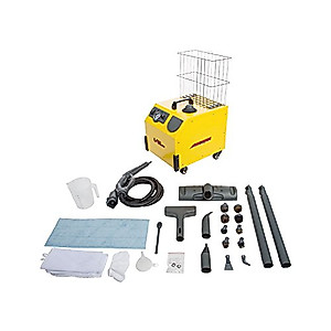 Vapamore MR-750 Ottimo Heavy Duty Steam Cleaner. Electronic Solenoid For Dry Steam Control, Full Stainless Steel Boiler,1 Gallon Water Capacity, Multipurpose, Chemical Free, 24 Professional Tools