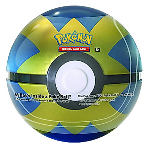 Pokemon TCG Card Game Poke Ball Rare All New 2020 Quick Ball Collector's Tin! 3 boosters!