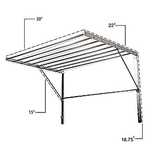 brightmaison Wall Mount Clothes Drying Rack & Laundry Room Organizer, 6.5 Yards Drying Capacity Stainless Steel Silver Laundry Rack