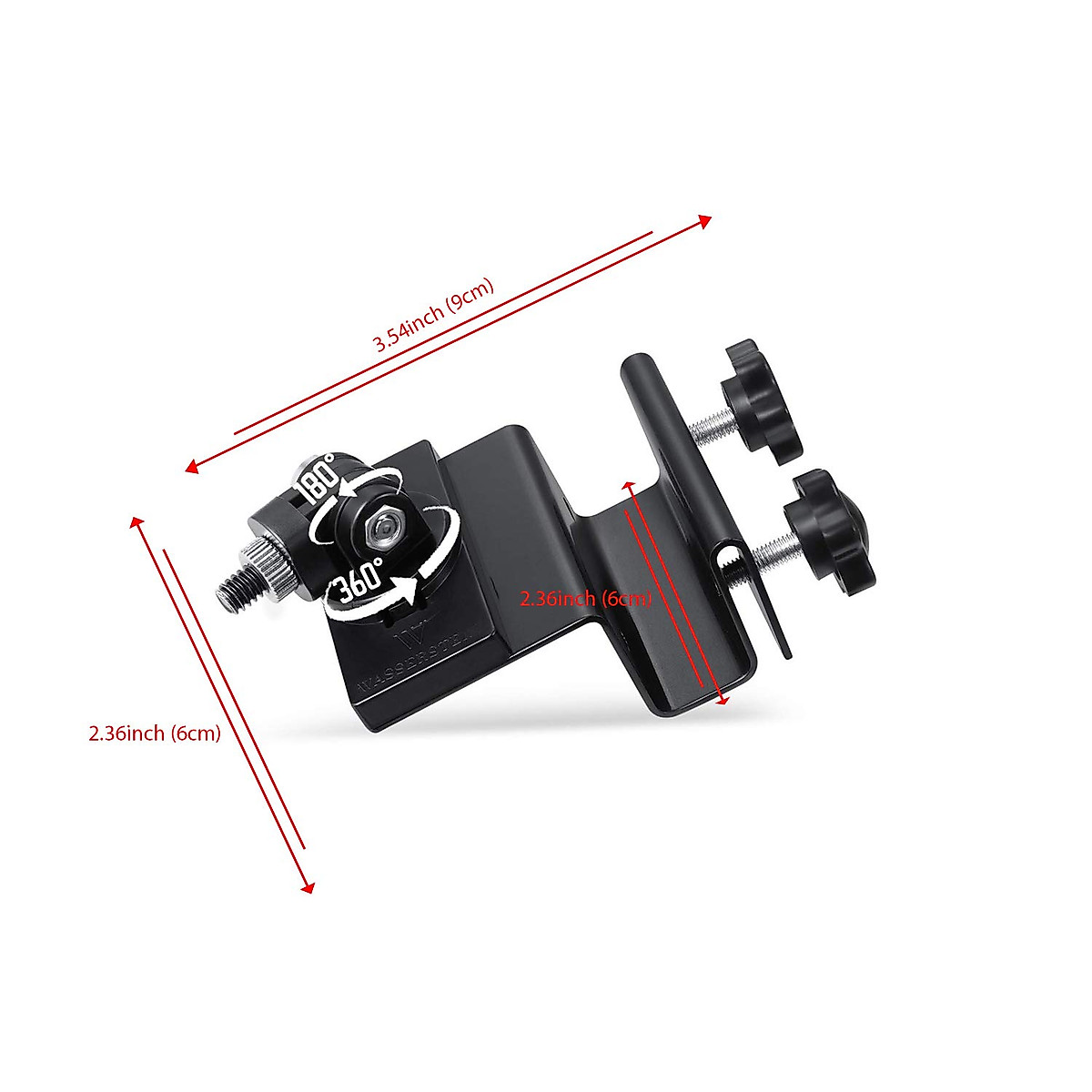 Wasserstein Weatherproof Gutter Mount with Universal Screw Adapter - Compatible with Blink Outdoor/Outdoor 4/XT/XT2 (1-Pack, Black)