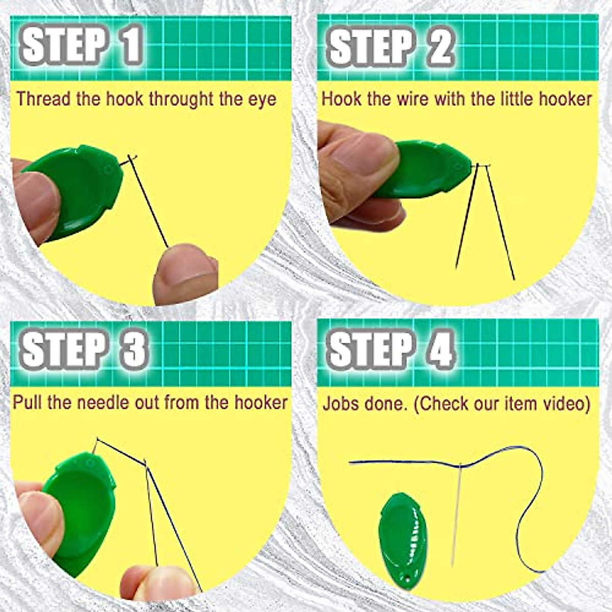 20 Packs Needle Sewing Threader Tools for Hand Sewing Machine Singer Brother Janome Varmax, Universal Plastic Sewing Threaders Hook Tool for Sewing Machine Supplies for Embroidery Needlework