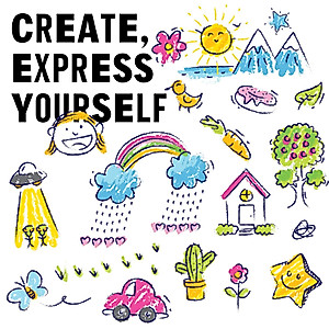 Kicko Wax Crayons - Coloring Wax Pastel in Bright Assorted Colors for School Supply, Creative Play, Arts and Crafts, DIY Projects, Children’s Party Activity, 250 Crayons Total