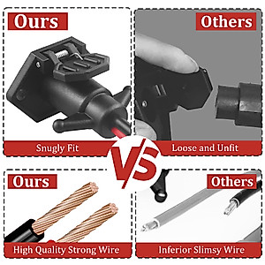 Trolling Motor Plug, Trolling Motor Plug and Receptacle 12v Compatible With Minn Kota Marine Boat, Male & Female Trolling Motor Connector, Waterproof Trolling Motor Quick Connect, Quick Connect Electr