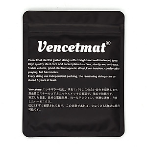 Vencetmat Electric Guitar High E Strings .010 Gauges, Light Tension, Good Tone, Ball End, Bulk Individually Wrapped 10 Pack