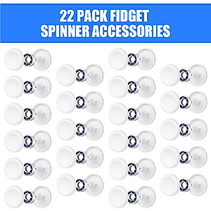 NiArt Fidget Spinner Toy DIY Bearing with Caps Set 22-Pack, MR137 0.5" Single-Sealed Chrome Steel Bearing Balls Replacement High Speed 13mmx7mmx4mm Epoxy Resin Casting Craft Skateboard Stress Reliever