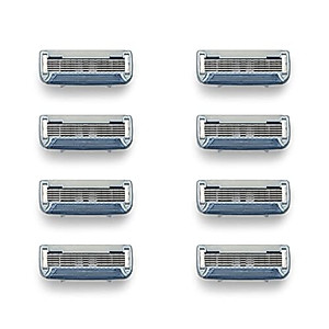 Bulldog Mens Skincare and Grooming Original Razor Blades Refills for Men, 8 Count