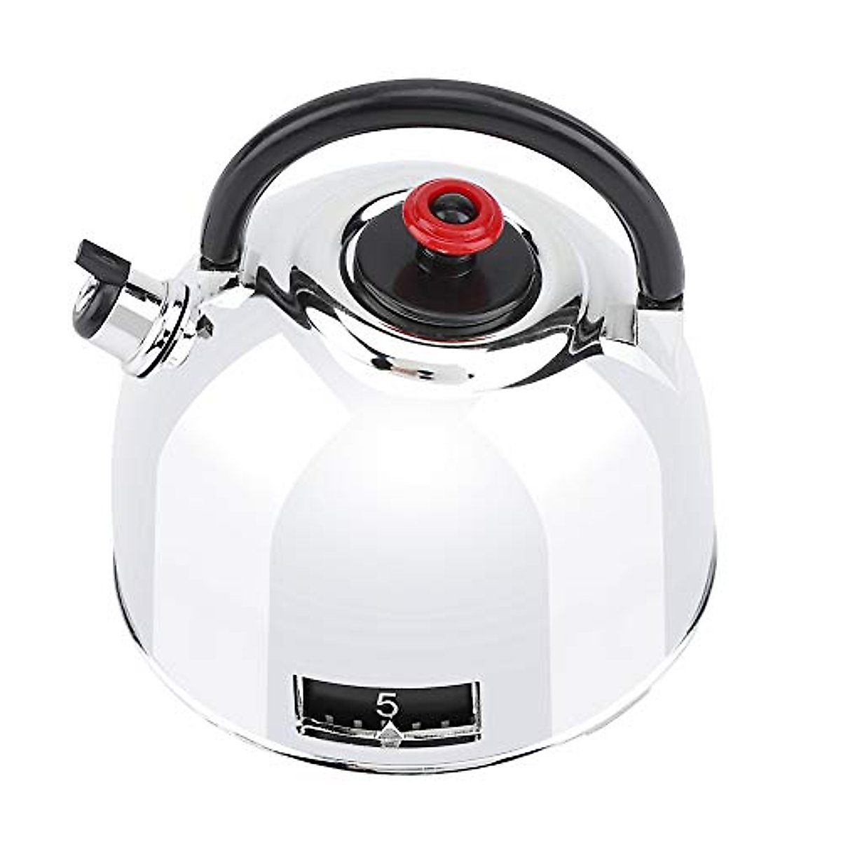 Eboxer 60 Minute Mechanical Kitchen Timer, Teapot Shaped Cooking Timer Clock, Stainless Steel Wind Up Dial Rotating Countdown Egg Timer, Sets from 0 to 60 Minutes