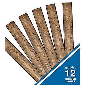 Schoolgirl Style Woodland Whimsy Straight Border?12 Rustic, Wood Motif Border Strips for Bulletin Boards, Desks, Lockers, Homeschool or Classroom Decor (36 ft)
