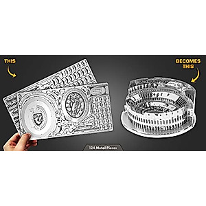 Fascinations Metal Earth Premium Series Roman Colosseum Ruin 3D Metal Model Kit